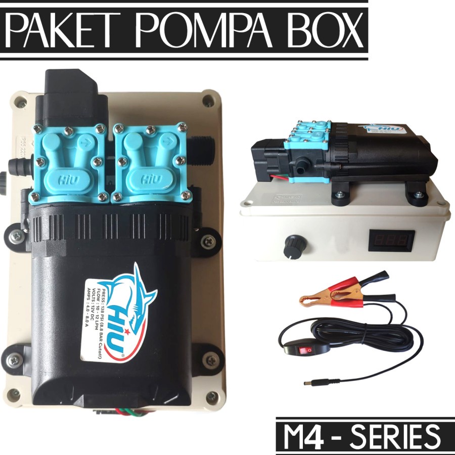 Jual Paket Pompa Box M-Series Hiu Dualpump - Seri M4 | Shopee Indonesia