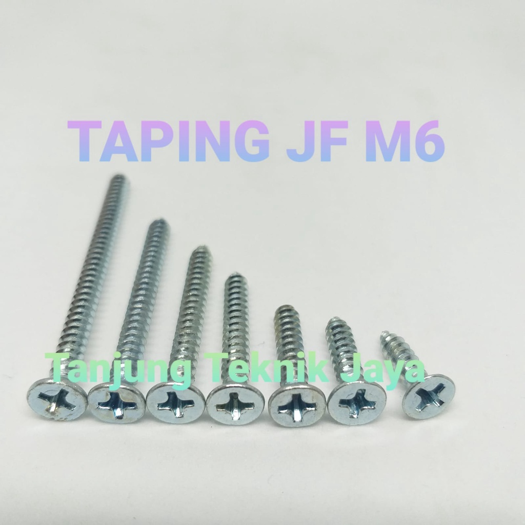 Jual SEKRUP TAPPING JF 6 X 3/8 galvanis isi 100pcs murah berkualitas ...