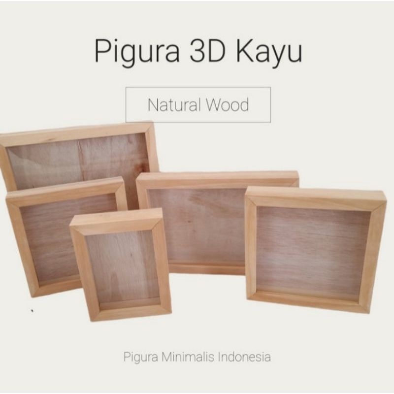 Jual Pigura / Scrapbook /Scrapframe Bingkai 3D 30x40 Mahar Kayu ...