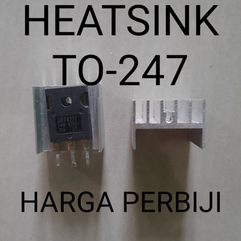Jual HEATSINK PENDINGIN TO-247 TO-3P TO247 ALUMINIUM UNTUK MOSFET ...