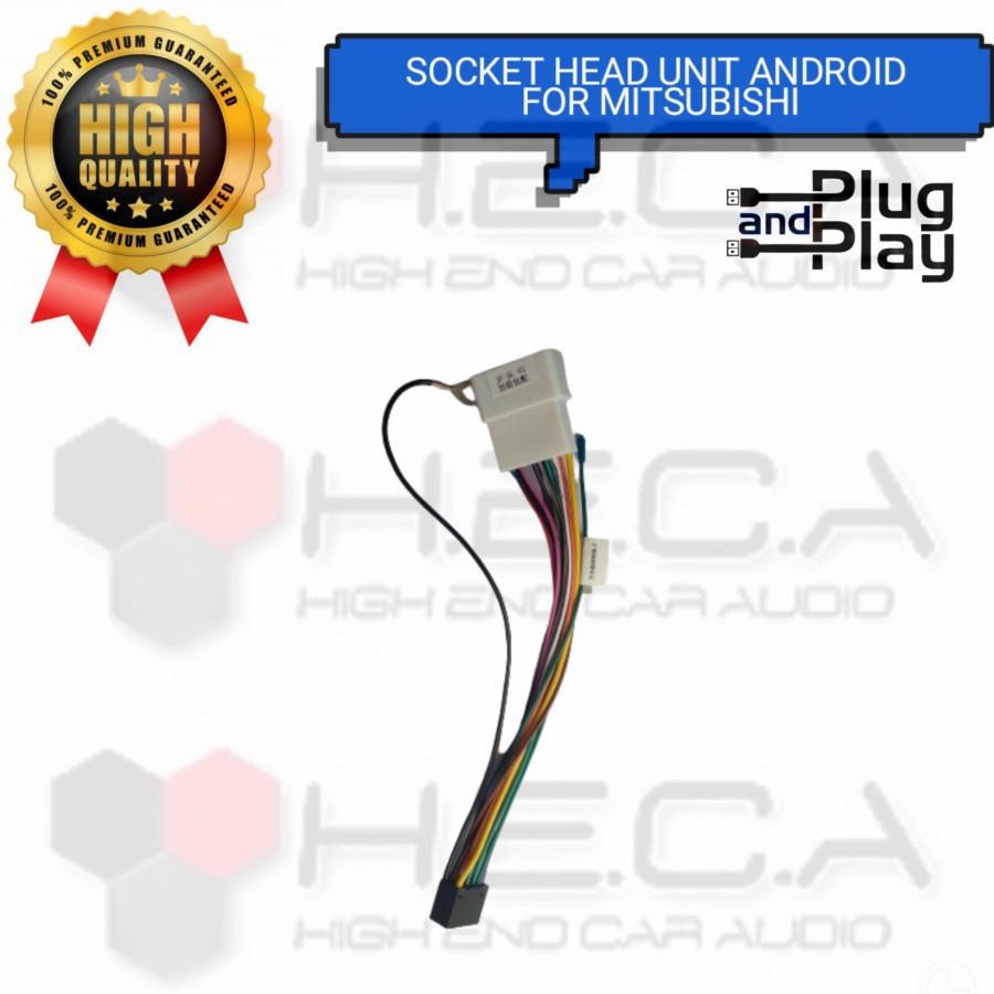 Jual Socket PNP MITSUBISHI Head Unit Android Plug And Play Soket Kabel ...