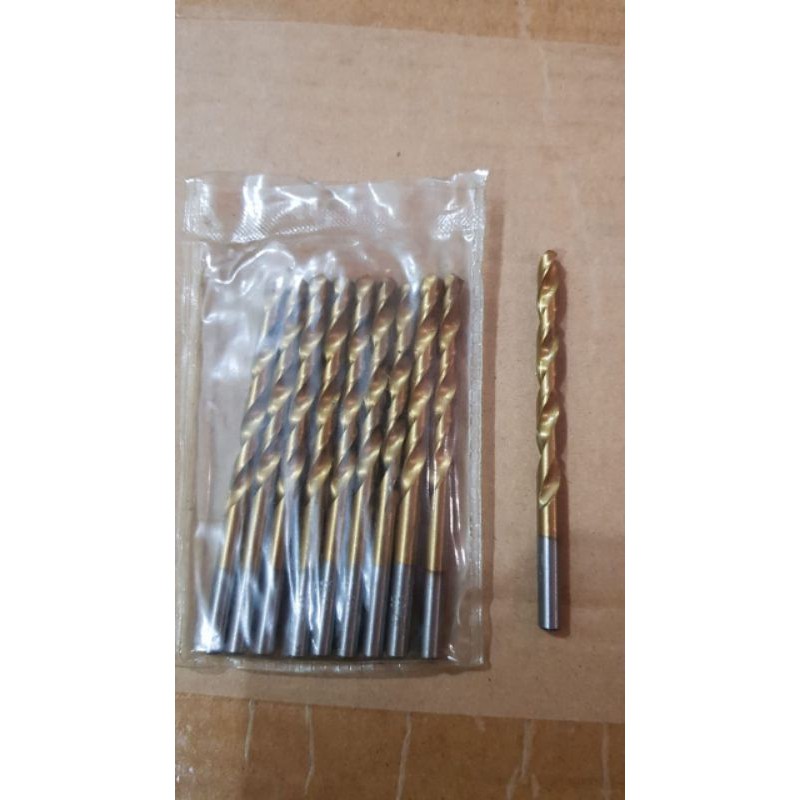 Jual Mata Bor Besi Kuningan 5,5mm Murah dan Kuat Set 10pcs | Shopee ...