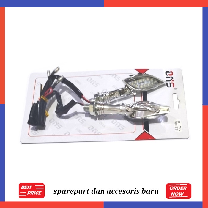 Jual LAMPU SEN - D76 LED CHROME-WHITE ONSRACING | Shopee Indonesia