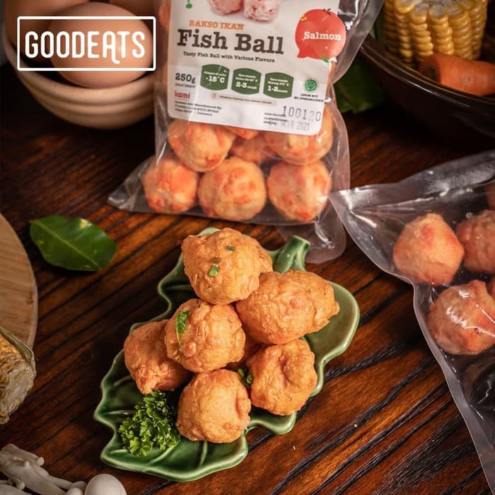 Jual Goodeats Fish Ball Salmon Bakso Ikan 500 gr | Shopee Indonesia