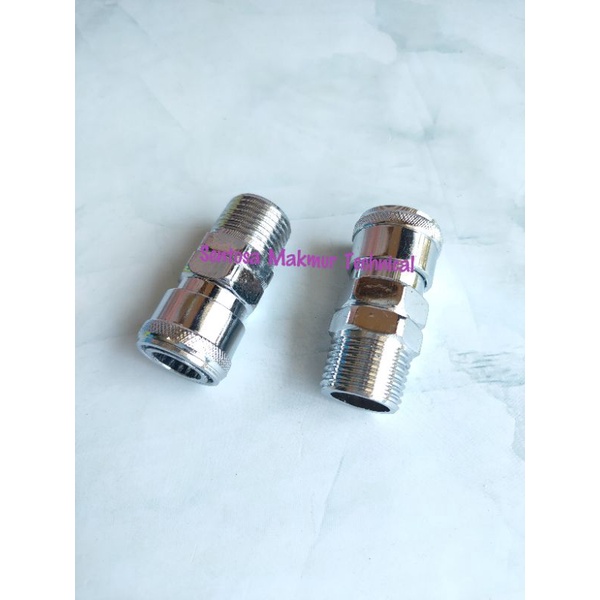 Jual SM 40 1/2" Quick Coupler Kopler Nepel Sambungan Selang Angin ...