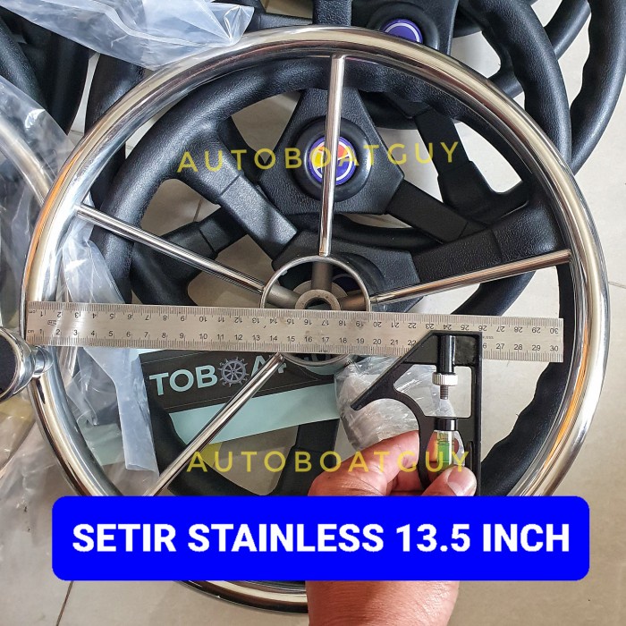 Jual Setir / Stir Kapal Speedboat Perahu Stainless / Plastik Macam2 ...
