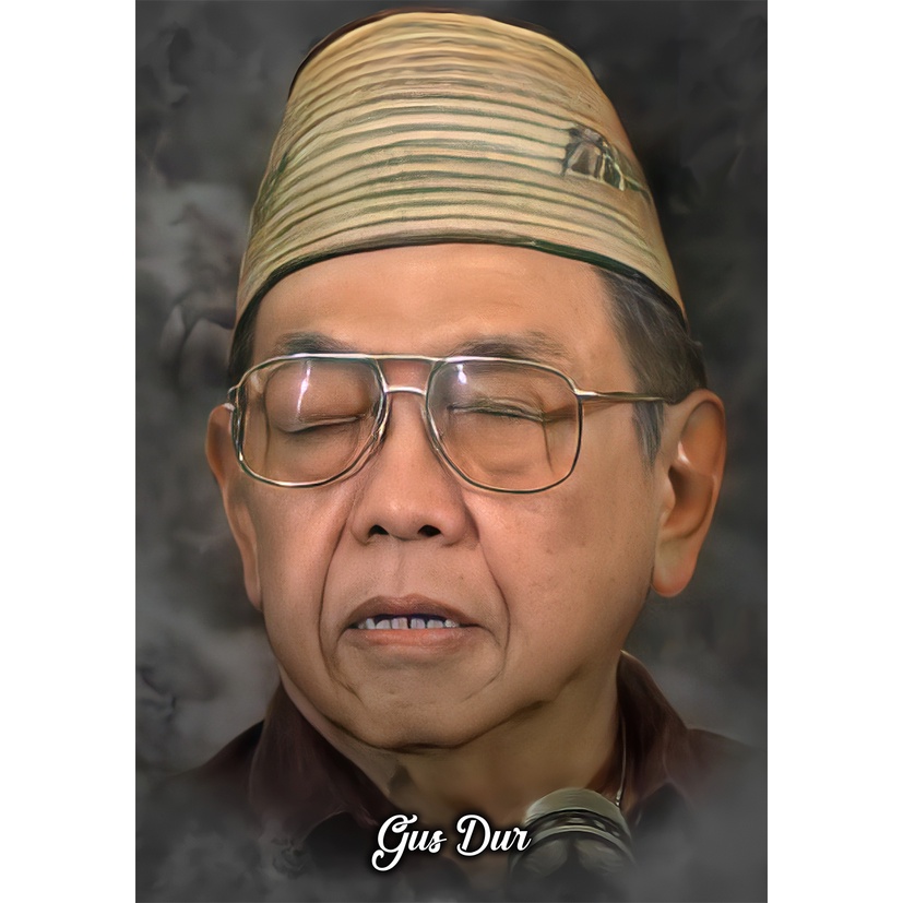 Jual POSTER GUS DUR ARTPAPER 310GRAM 32*47CM | Shopee Indonesia