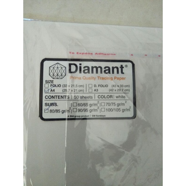 Jual Kertas Kalkir A4 Diamant 80/85 gr tracing paper | Shopee Indonesia