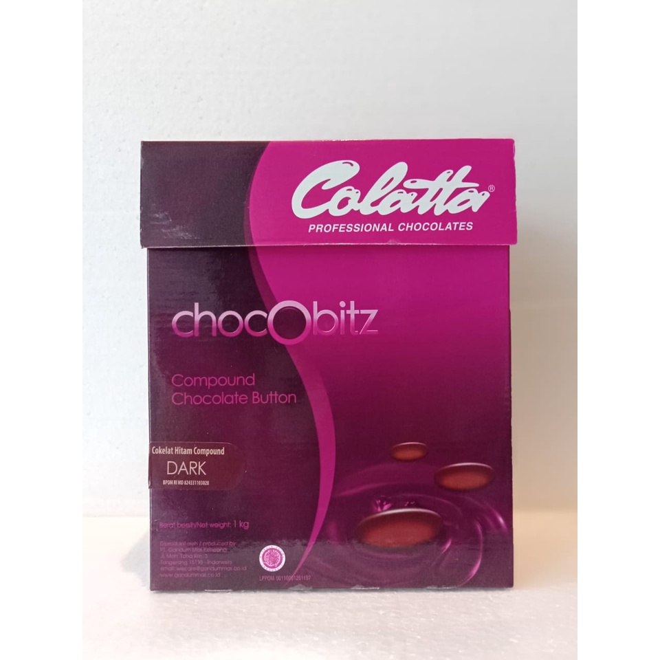 Jual Colatta Chocobitz Compound Chocolate Button ( dark ) 1Kg | Shopee ...