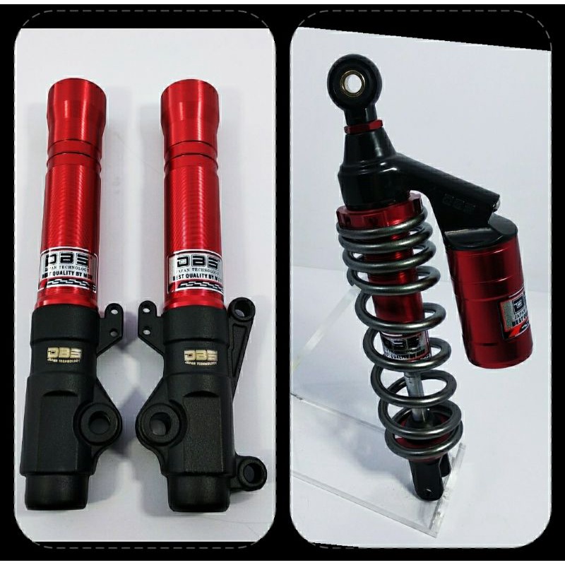 Jual PROMO paket shockbreaker set depan belakang motor matic Honda beat-scoopy-vario fi-genio ...