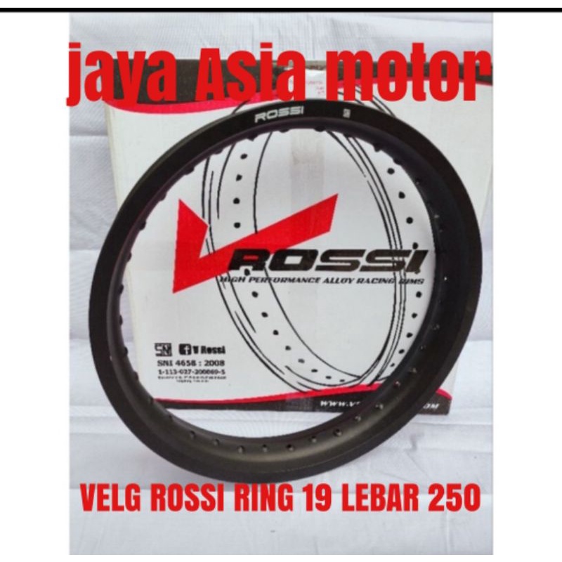 Jual VELG MERK ROSSI RING 19 LEBAR 250 HOLE 36 HITAM DOFF | Shopee ...