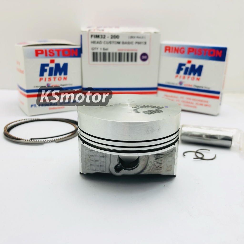 Jual Seher Piston Set Custom Fim Pin 13 60 61 62 63 64 65 66 67 mentah ...