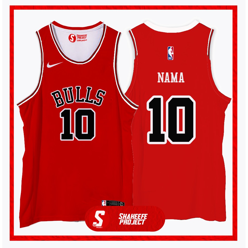 Jual BAJU BASKET ANAK 1-14 TAHUN - CHICAGO BULLS (CUSTOM NAMA DAN NOMOR ...