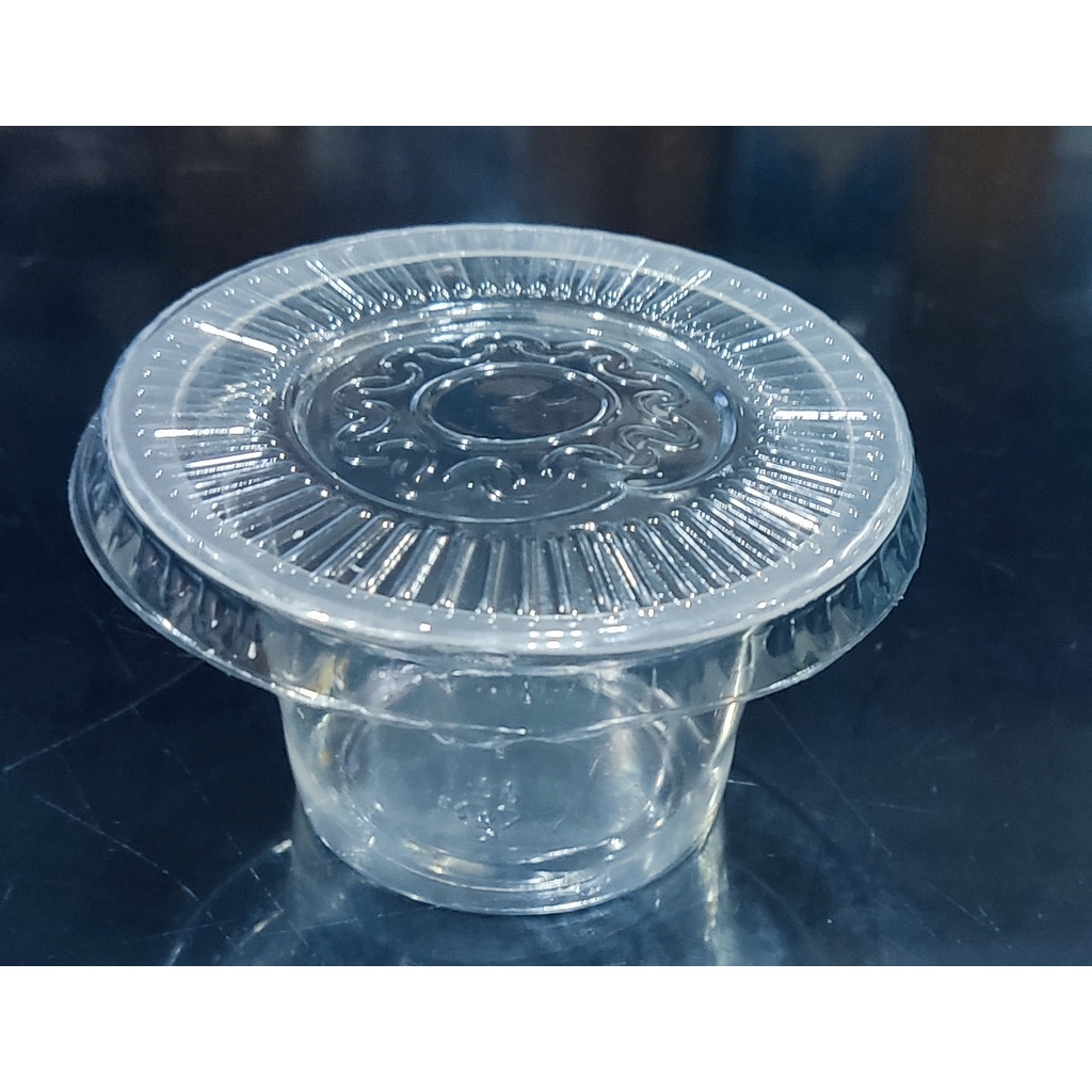 Jual gelas jelly agar puding pudding eskrim isi 50pcs / gelas plastik ice cream puding 55ml ...