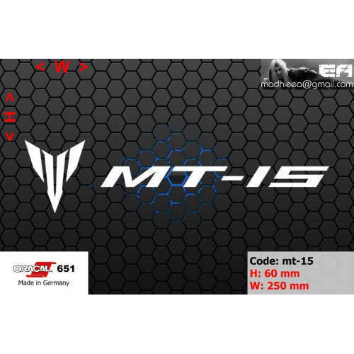 Jual ea cutting sticker / decal Code: ymh: mt-15 ( sponsor logo ...