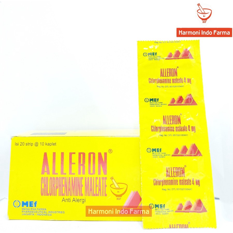 Jual Alleron 4mg (1 strip = 10 tablet) | Shopee Indonesia