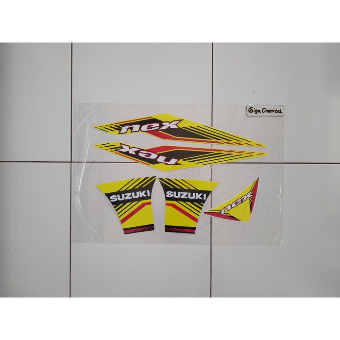 Jual Striping Sticker Lis Suzuki Nex 2014 2015 Kuning Original | Shopee ...