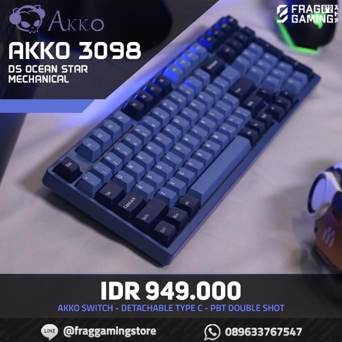 Jual Akko Ocean Star Blue 3098 Mechanical Gaming Keyboard Tamarastore23 ...