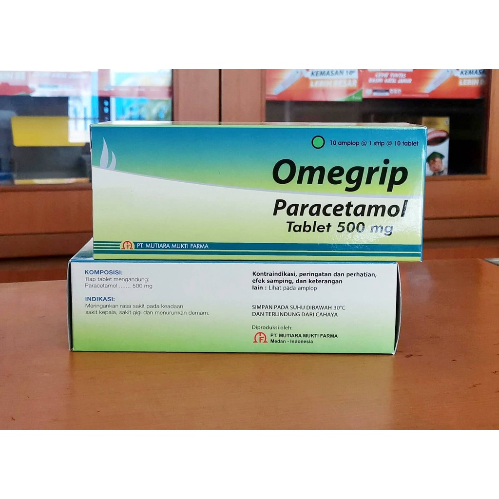 Jual Omegrip Paracetamol 500 mg Box 100 Tablet | Shopee Indonesia