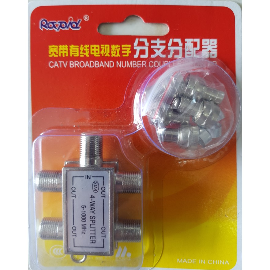 Jual Splitter CATV Directional Broadband Number Coupler 2 - 3 - 4 way ...