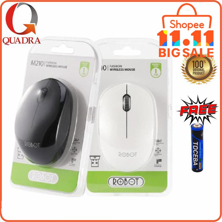 Jual MOUSE WIRELESS MURAH MOUSE WIRELESS KARAKTER ROBOT M210 2.4GHz ...