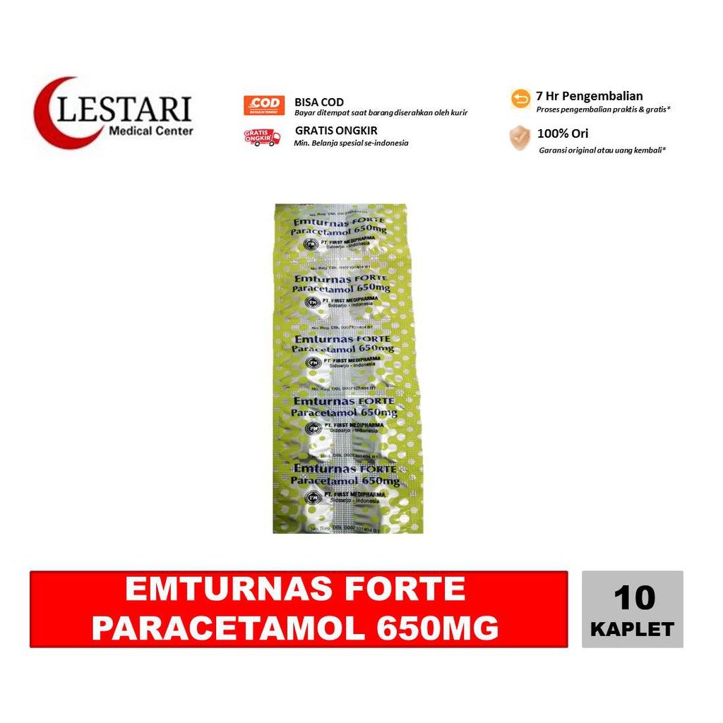 Jual Emturnas Forte 650mg 10 Kaplet (1 strip) | Shopee Indonesia