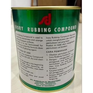 Jual Rabin putih BESAR 1kg KALENG HIJAU anti goresan baret polish bodi ...