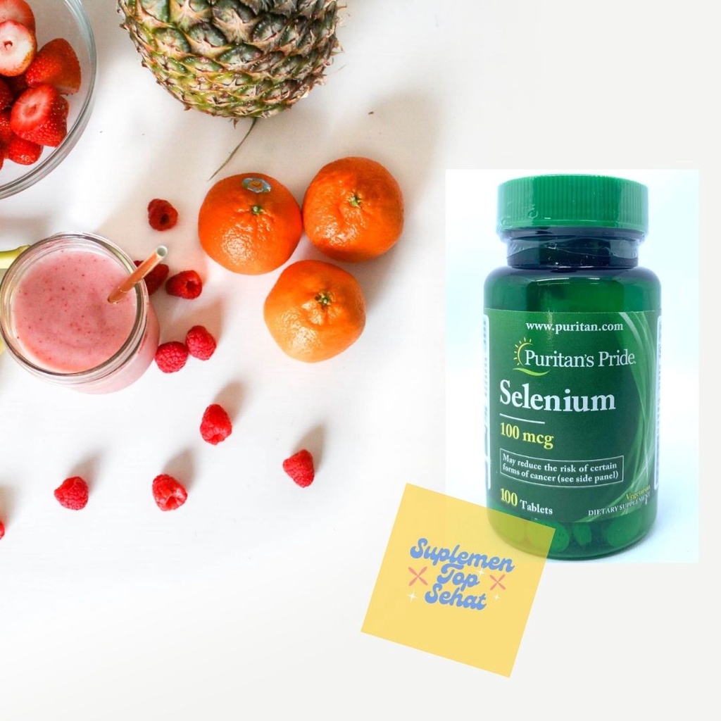Jual ORIGINAL Puritan Pride Vitamin Suplemen Selenium 100 mcg 100 ...