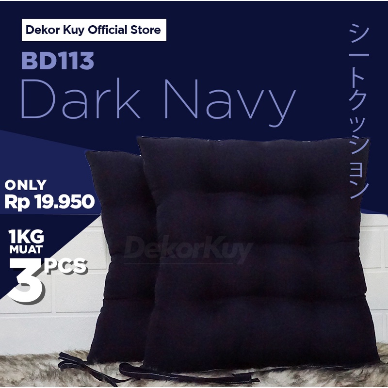 Jual DK - Bantal Duduk / Bantal Alas Duduk Navy - BD113 | Shopee Indonesia