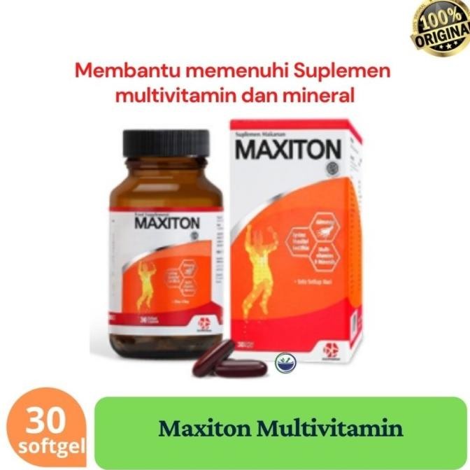Jual [READY] MAXITON SUPLEMEN MULTIVITAMIN MINERAL DAN GINSENG - ISI 30 ...