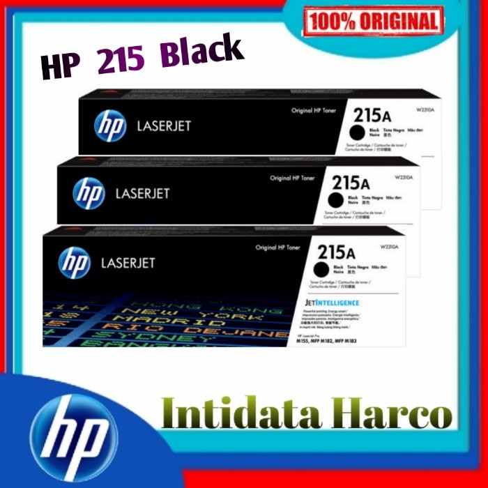 Jual CARTRIDGE TONER HP 215A BLACK ( W2310A ) 215 BLACK JAMIN ORIGINAL ...