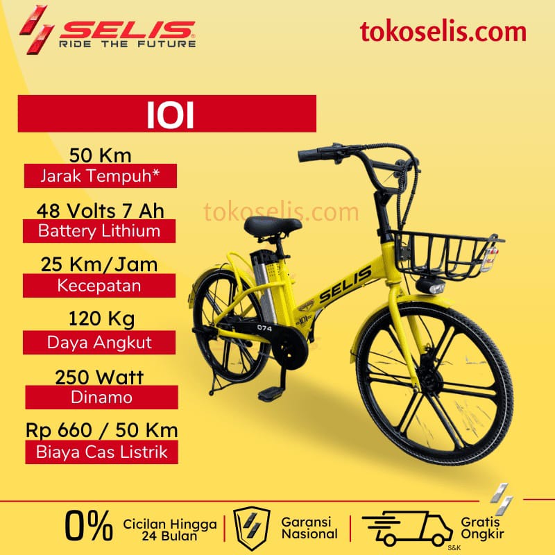 Jual Sepeda Listrik Selis Tipe IOI Without Carrier | Shopee Indonesia