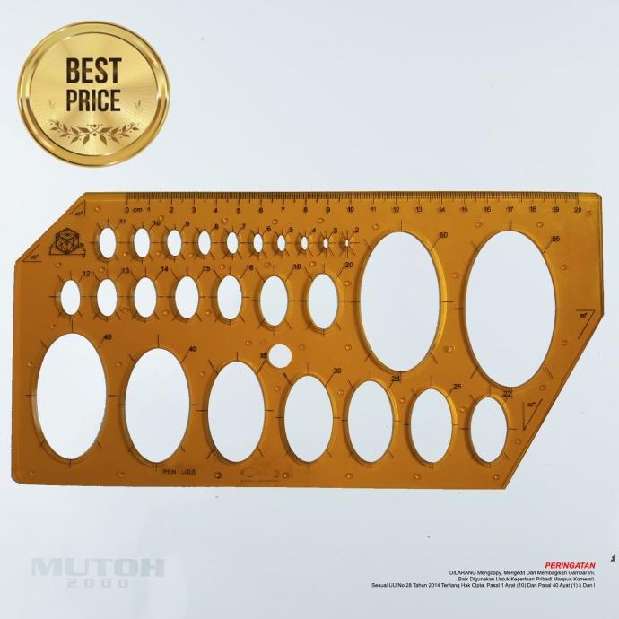 Jual ALAT MELUKIS TEMPLATE ELIPS / MAL OVAL | ZIEGEL ROTRING ALAT ...