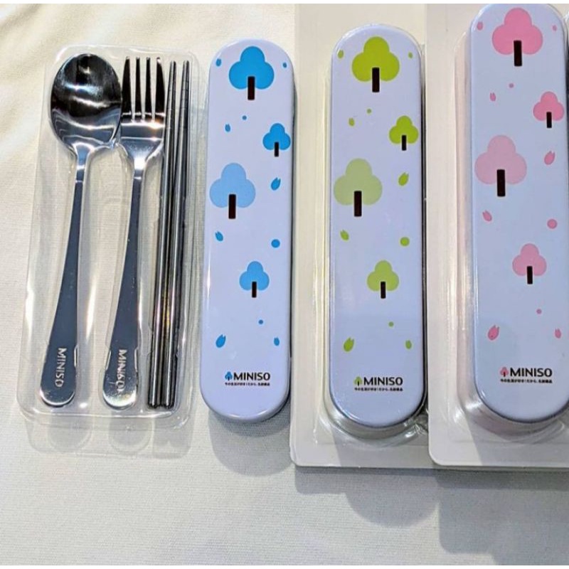 Jual MINISO CUTLERY SET/SENDOK GARPU SUMPIT/SENDOK TRAVEL | Shopee ...