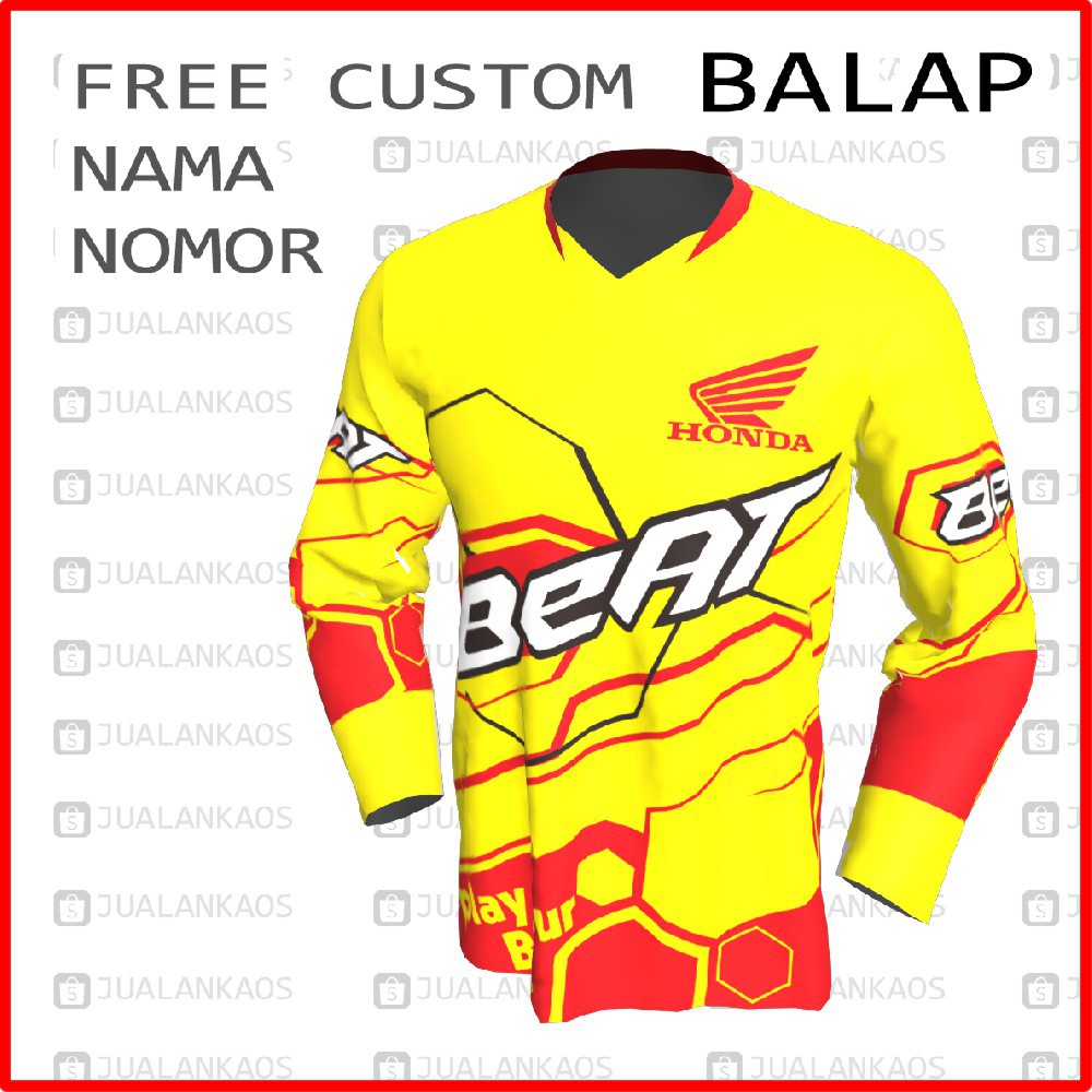 Jual Baju Kaos Jersey Racing Balap Downhill Lengan Panjang 7 Printing ...
