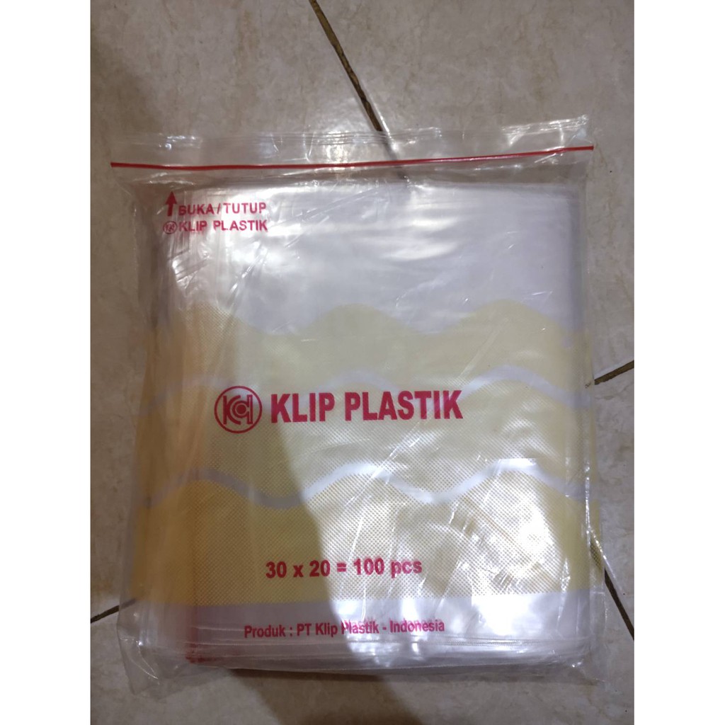 Jual Plastik Klip Atau Ziplock Ukuran 30x20 Cm Atau 20x30 Cm Shopee