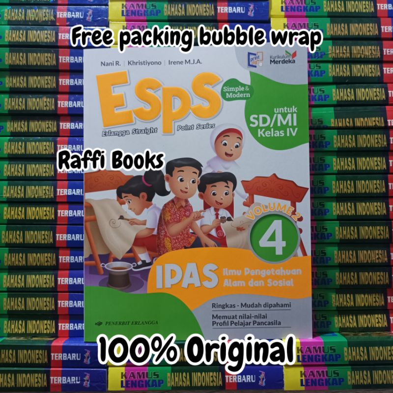 Jual BUKU ESPS IPAS UNTUK SD/MI KELAS 4 KURIKULUM MERDEKA ERLANGGA ...