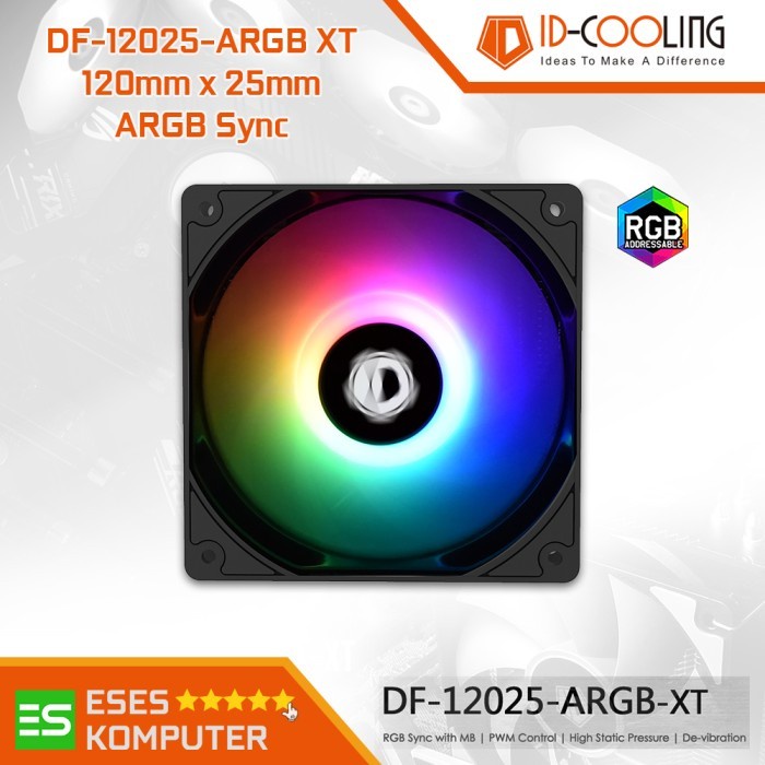 Jual Fan ID-COOLING DF-12025-ARGB XT PWM | 120mm 12CM ARGB Sync | Shopee Indonesia