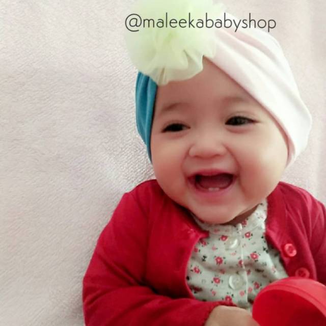 Jual Grosir ecer turban bayi/anak rosa | Shopee Indonesia