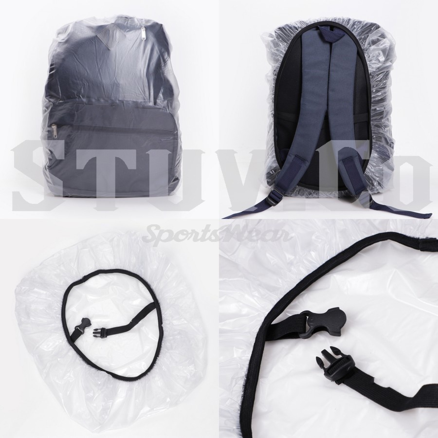Jual RAIN COVER POLOS COVER BAG TRANSPARAN JAS HUJAN TAS PELINDUNG ...