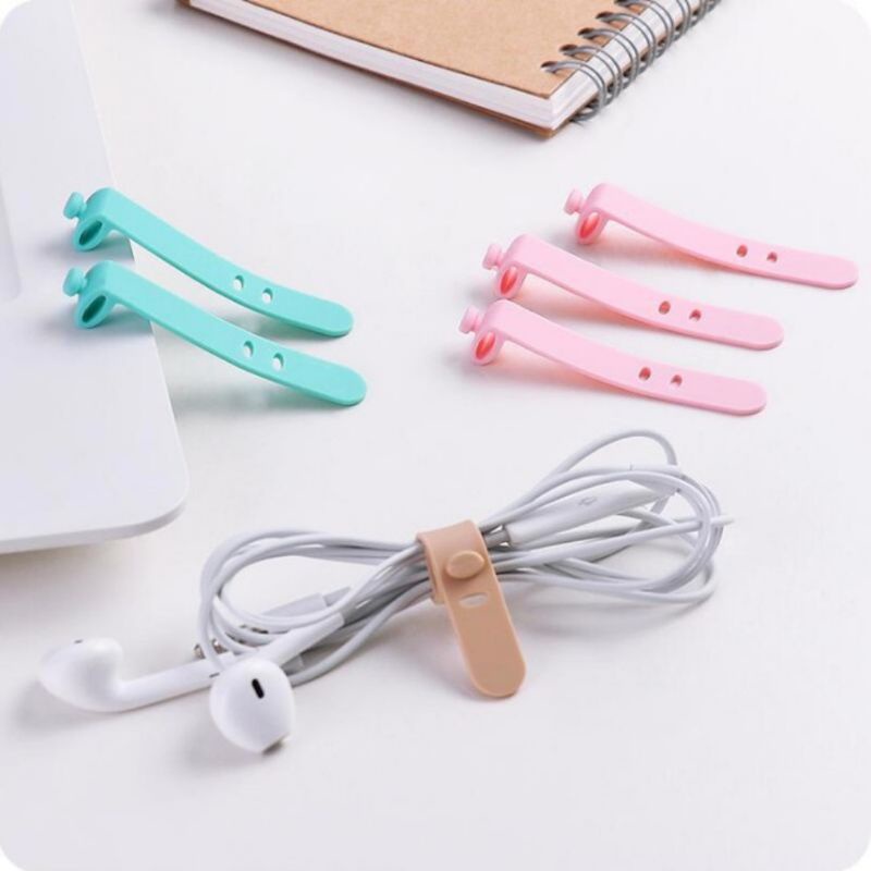 Jual Pengikat Kabel Charger Headset Organizer Cable Clip Cord Holder ...