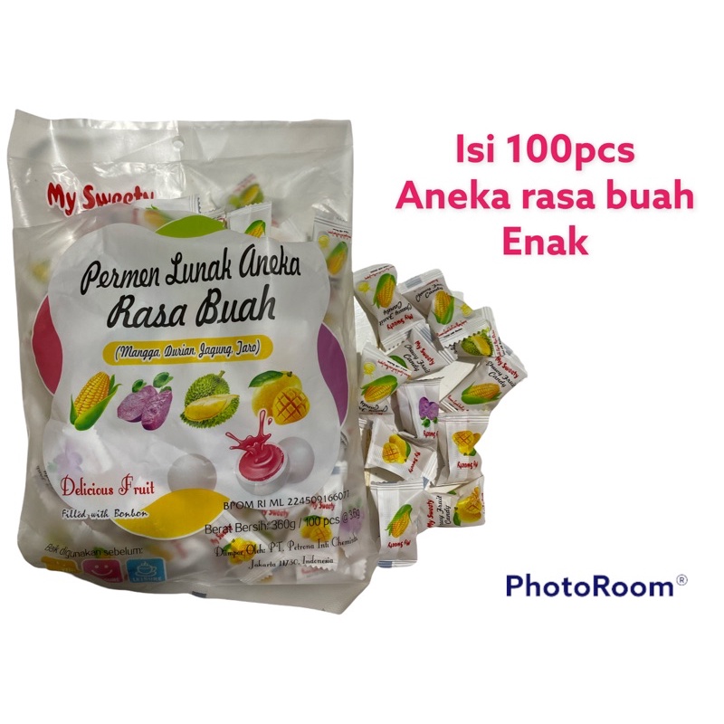 Jual Permen Lunak Aneka Rasa Buah (mangga, durian, jagung, taro ...