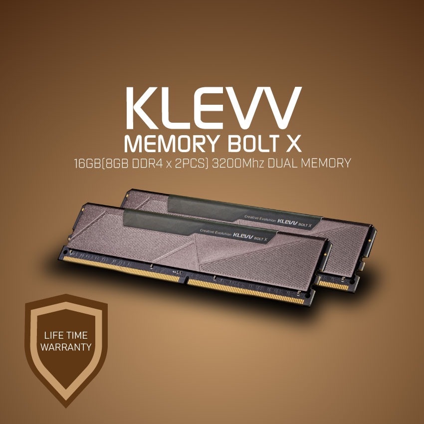 Jual Ram PC KLEVV BOLT X 16GB DDR4 3200Mhz (8GB x 2) Dual Channel | Shopee Indonesia