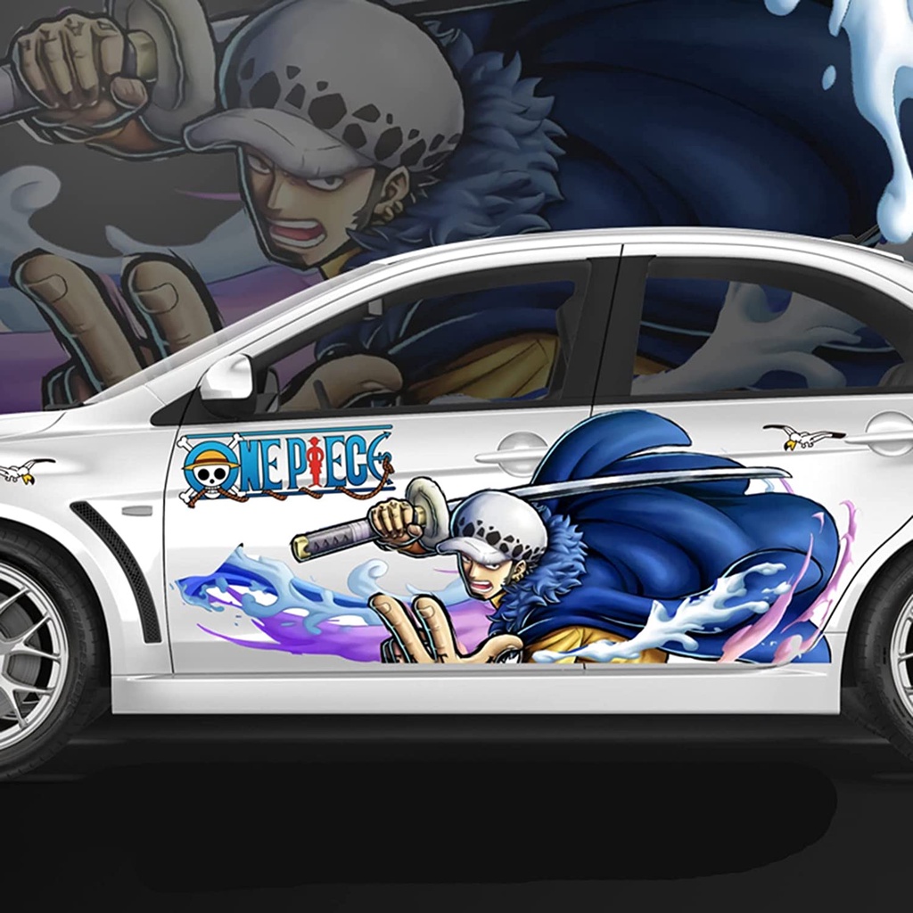 Jual Anime One Piece Trafalgar D. Water Law Car Body Sticker, Car ...
