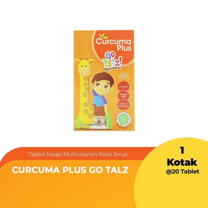 Jual Curcuma Plus Go Talz Tablet Hisap Multivitamin - 20 Tablet ...