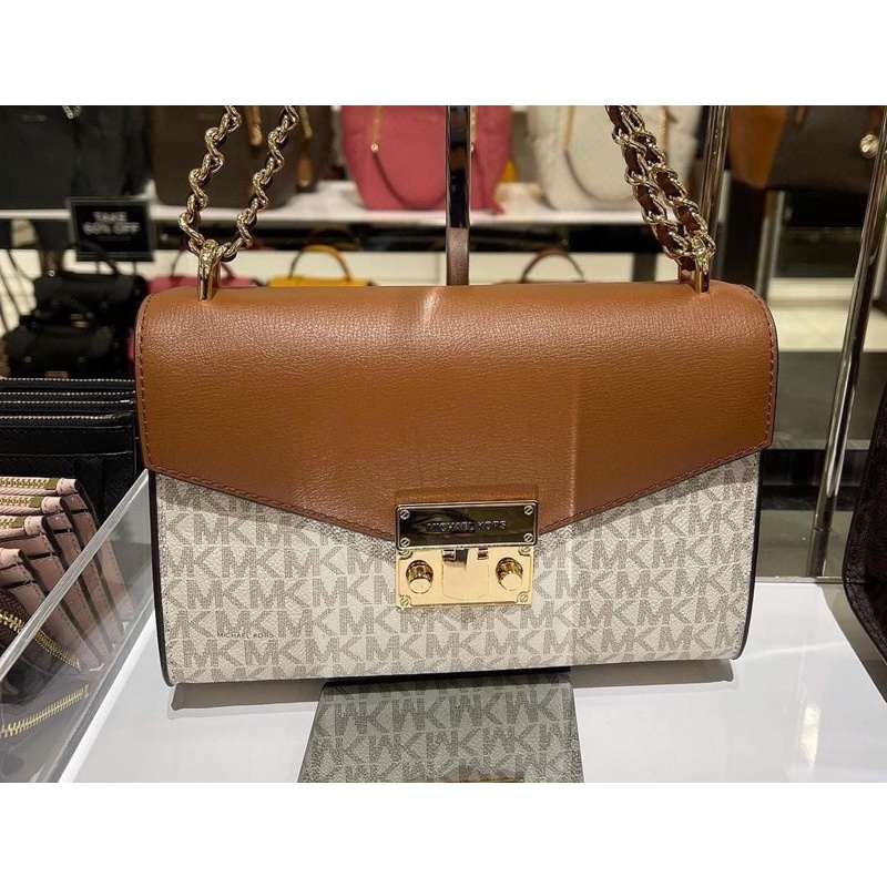 Jual Tas MK original - Michael Kors rose medium in signature vanilla ...