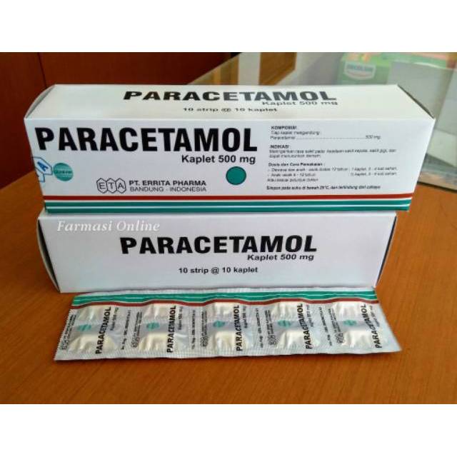 Jual Paracetamol 500 mg Errita, Mersi, Nova, Promed, Triman, Ifi, Trifa Box 100 Tablet | Shopee ...