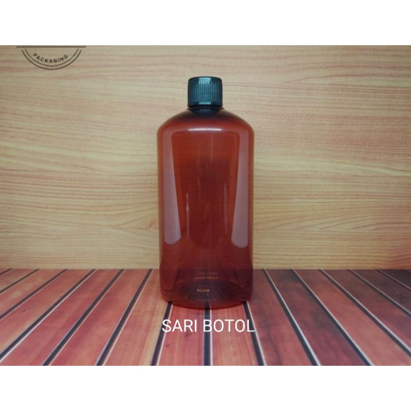 Jual BOTOL AMBER 500ML TUTUP ULIR HITAM | Shopee Indonesia