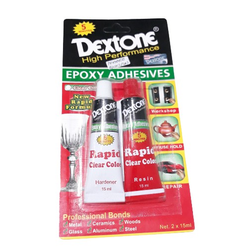 Jual LEM EPOXY DEXTONE RAPID 5 MENIT / LEM CAMPUR SERBAGUNA GELAS ...