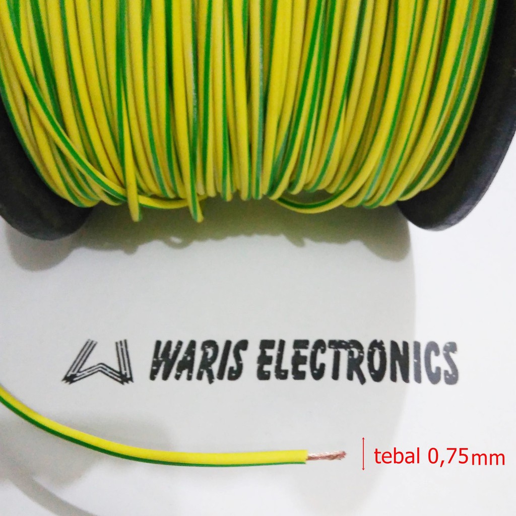 Jual kabel single engkel tunggal serabut 0,75mm | Shopee Indonesia